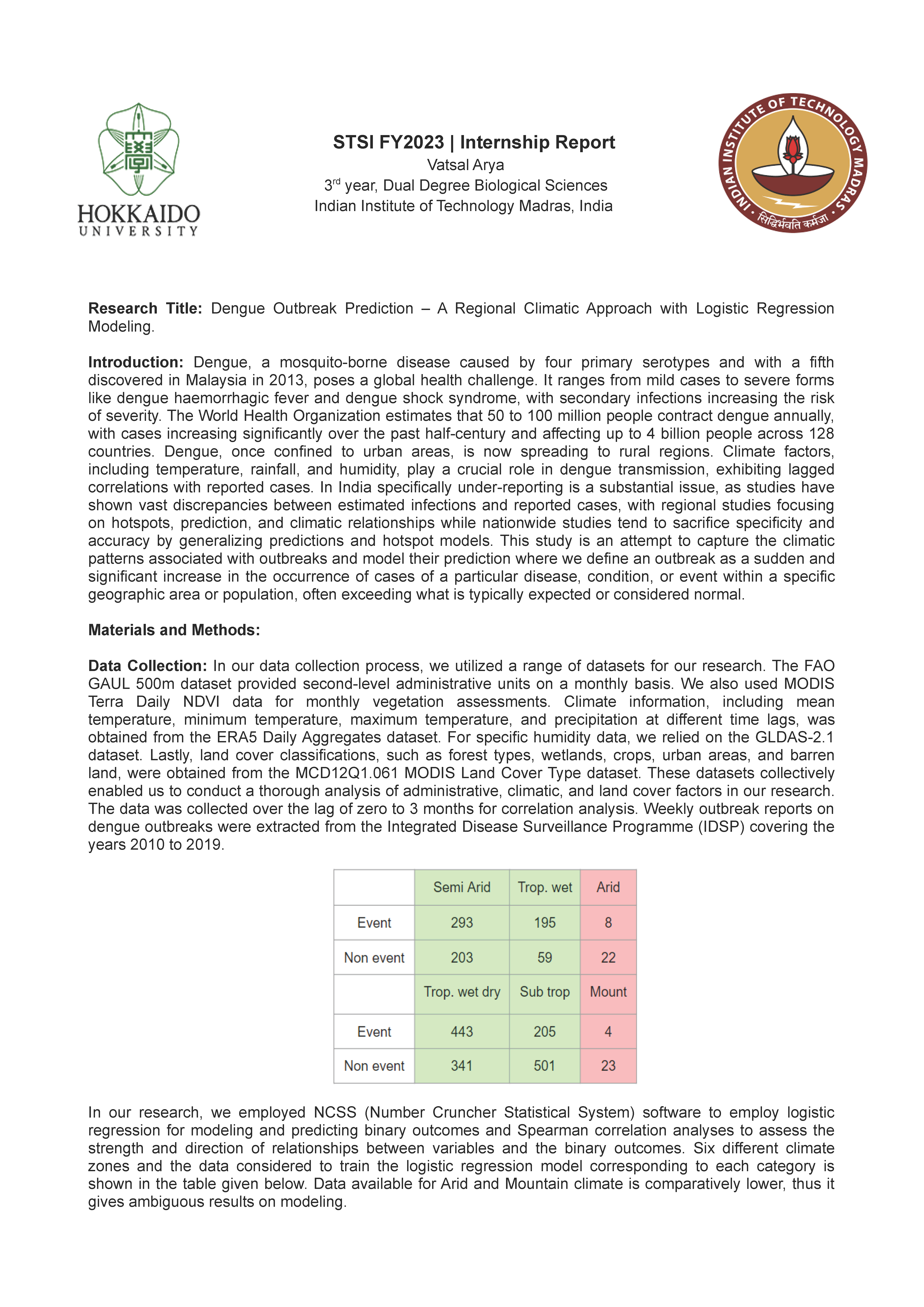 体験談 – 北海道大学 One Program for Global Goals