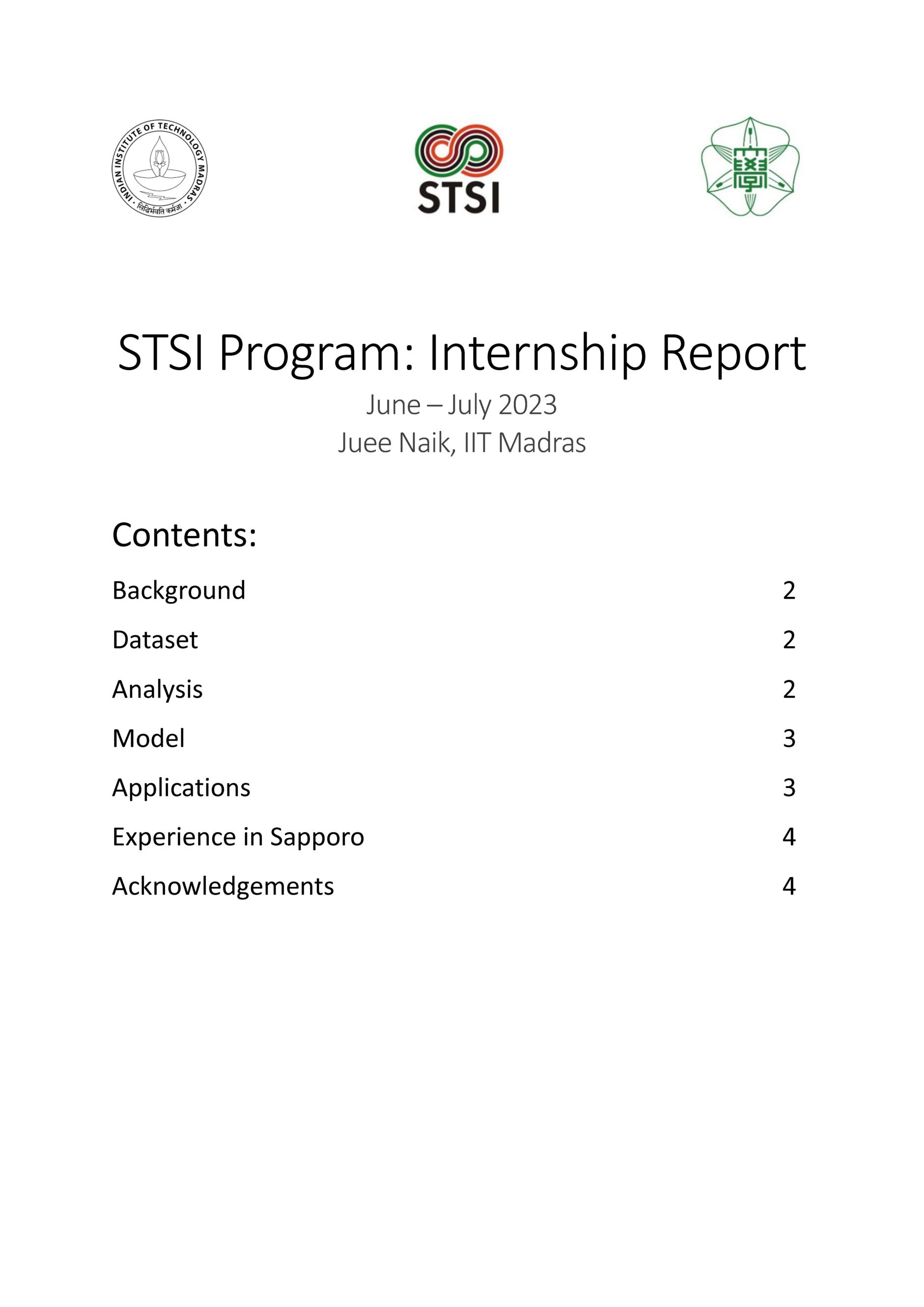体験談 – 北海道大学 One Program for Global Goals
