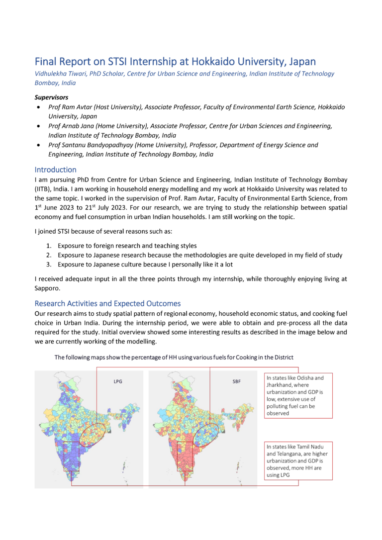 体験談 – 北海道大学 One Program for Global Goals